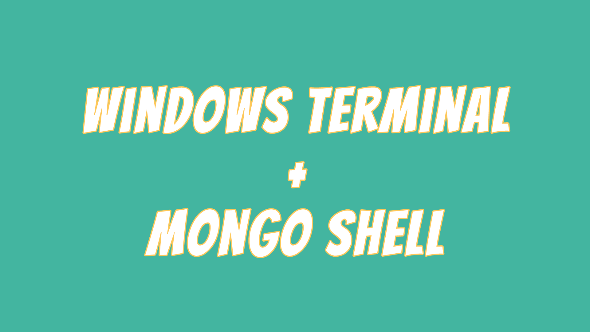 Integrate Mongo Shell Mongosh In Windows Terminal Easy 